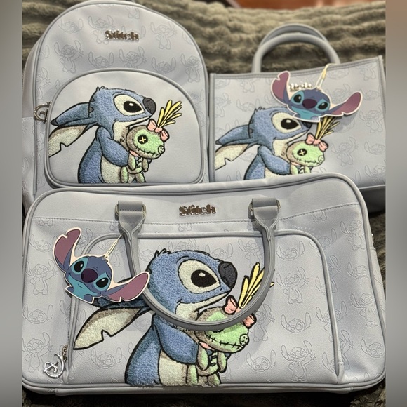 Primark | Bags | Nwt Primark Disneys Stitch 3 Piece Travel Bag Set ...